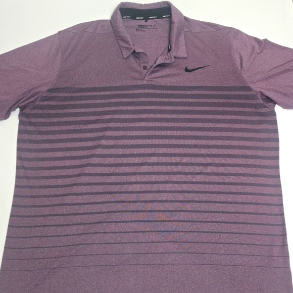 Nike | Shirts | Men Nike Purple Performance Polo Shirt | Poshmark